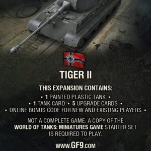 Gale Force Nine World of Tanks: German Tiger II - Wave 7 Heavy Tank Expansion, Miniatures Game