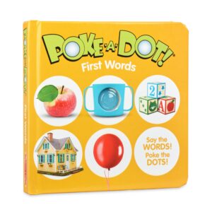 melissa & doug children’s book – poke-a-dot: first words (board book with buttons to pop)