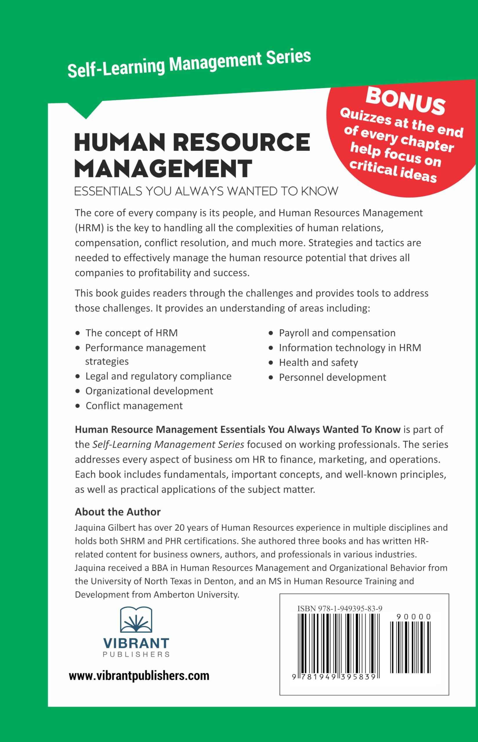 Human Resource Management Essentials You Always Wanted To Know (Self-Learning Management Series)