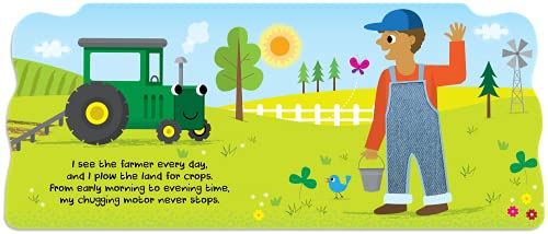 Busy Tractor - Touch and Feel Board Book - Sensory Board Book