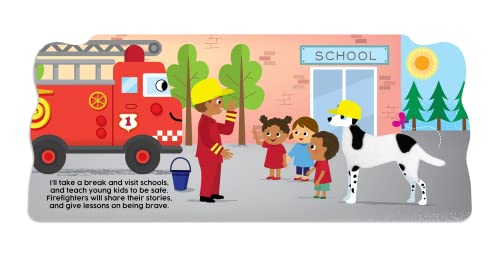 Friendly Fire Truck - Touch and Feel Board Book - Sensory Board Book