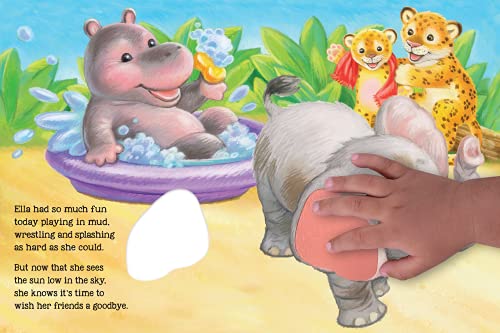 Touch and Feel Ella's Bath Time - Novelty Book - Children's Board Book - Interactive Fun Child's Book