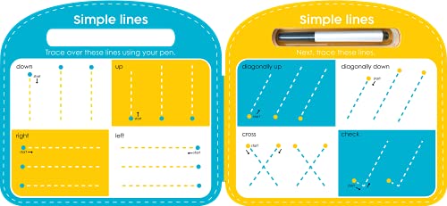 Write & Wipe Pen Control - Children's Novelty Learning Board Book - Wipe Clean - Educational