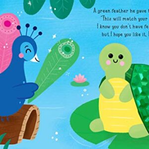 Peacock's Rainbow Feathers - Touch and Feel Board Book - Sensory Board Book