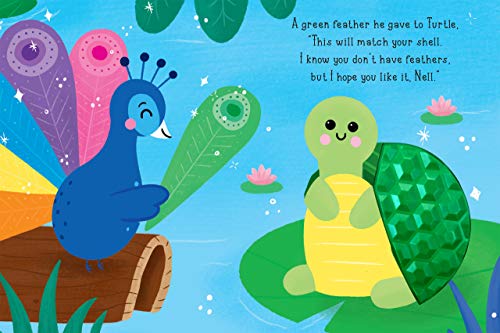 Peacock's Rainbow Feathers - Touch and Feel Board Book - Sensory Board Book