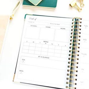 The Homeschool Planner: Beautiful and Undated with Monthly Tabs | To Do List, Goals, Meal Planning & Academic Tools | Homeschooling, Distance Learning & Family Organizer | Gold Spiral