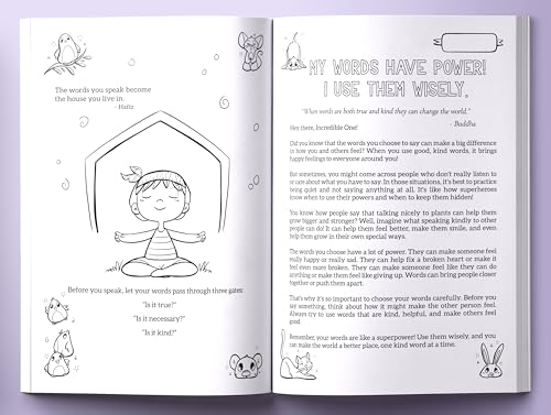 Mindful Affirmations and Activities: A Kid’s guide with 50 Positive Mantras and Activities to Manage Emotions, Grow Mindful, Strong and Confident (Hey Girl!)