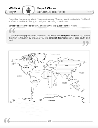 3rd Grade Social Studies: Daily Practice Workbook | 20 Weeks of Fun Activities | History | Civic and Government | Geography | Economics | + Video ... Each Question (Social Studies by ArgoPrep)