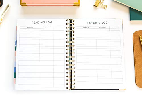 The Homeschool Planner: Beautiful and Undated with Monthly Tabs | To Do List, Goals, Meal Planning & Academic Tools | Homeschooling, Distance Learning & Family Organizer | Gold Spiral