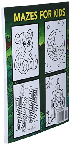 Mazes For Kids Ages 4-8: Maze Activity Book | 4-6, 6-8 | Workbook for Games, Puzzles, and Problem-Solving