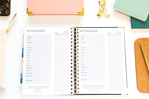 The Homeschool Planner: Beautiful and Undated with Monthly Tabs | To Do List, Goals, Meal Planning & Academic Tools | Homeschooling, Distance Learning & Family Organizer | Gold Spiral