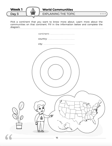 3rd Grade Social Studies: Daily Practice Workbook | 20 Weeks of Fun Activities | History | Civic and Government | Geography | Economics | + Video ... Each Question (Social Studies by ArgoPrep)