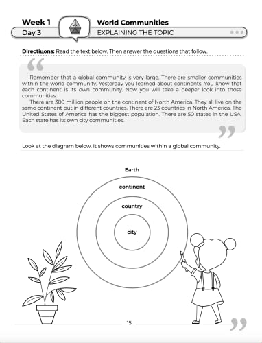 3rd Grade Social Studies: Daily Practice Workbook | 20 Weeks of Fun Activities | History | Civic and Government | Geography | Economics | + Video ... Each Question (Social Studies by ArgoPrep)