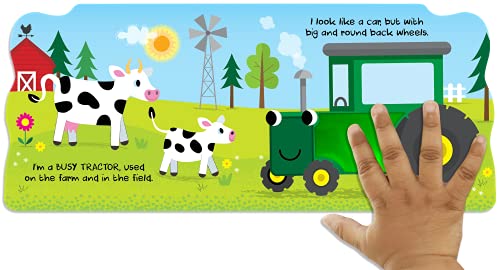 Busy Tractor - Touch and Feel Board Book - Sensory Board Book