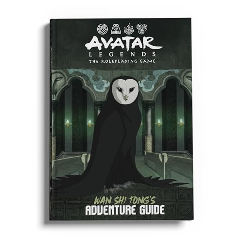 Magpie Games Wan Shi Tong's Adventure Guide - Avatar Legends: The Roleplaying Game expansion, hardcover tabletop RPG rulebook, full-color, Avatar Legends iconic and original art, silk bookmarks