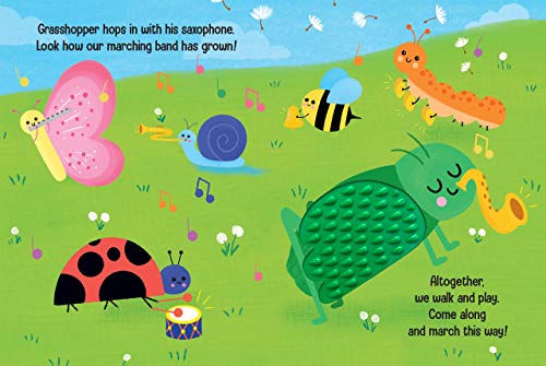 Butterfly's Marching Band - Silicone Touch and Feel Board Book - Sensory Board Book