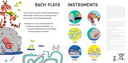 Baby Bach: A Classical Music Sound Book (With 6 Magical Melodies) (Baby Classical Music Sound Books)