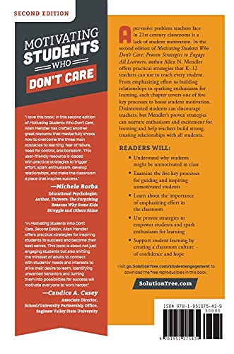 Motivating Students Who Don't Care: Proven Strategies to Engage All Learners, Second Edition (Proven Strategies to Motivate Struggling Students and Spark an Enthusiasm for Learning)