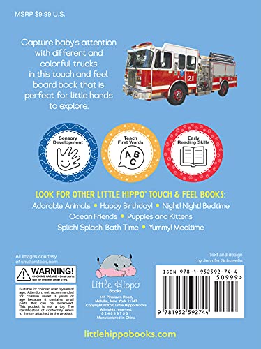 Trucks - Touch and Feel Board Book - Sensory Board Book