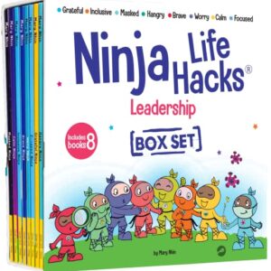 Ninja Life Hacks Leadership 8 Book Box Set (Books 17-24: Focused, Calm, Brave, Compassionate, Masked, Inclusive, Grateful, Hangry)