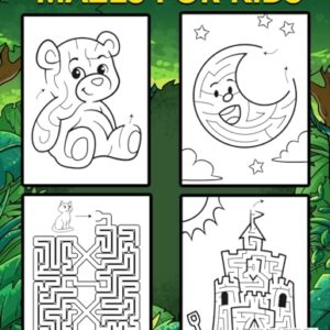 Mazes For Kids Ages 4-8: Maze Activity Book | 4-6, 6-8 | Workbook for Games, Puzzles, and Problem-Solving