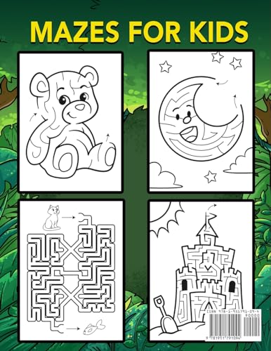 Mazes For Kids Ages 4-8: Maze Activity Book | 4-6, 6-8 | Workbook for Games, Puzzles, and Problem-Solving