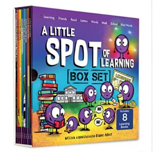 a little spot of learning 8 book box set (books 33-40: kind words, friendship, learning with emotions, goes to school, letters, words, reading, math)