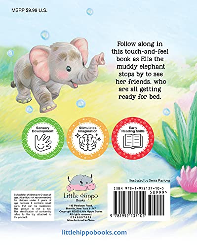 Touch and Feel Ella's Bath Time - Novelty Book - Children's Board Book - Interactive Fun Child's Book