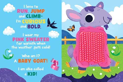 Baby Farm Animals - Silicone Touch and Feel Board Book - Sensory Board Book