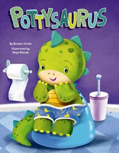 pottysaurus - children's padded board book - potty training