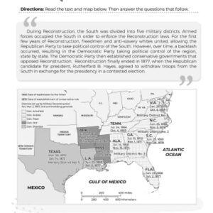 8th Grade Social Studies: Daily Practice Workbook | 20 Weeks of Fun Activities | History | Civic and Government | Geography | Economics | + Video Explanations for Each Question