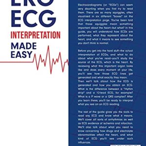 EKG | ECG Interpretation Made Easy: An Illustrated Study Guide For Students To Easily Learn How To Read & Interpret ECG Strips