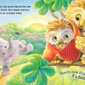 Touch and Feel Ella's Bath Time - Novelty Book - Children's Board Book - Interactive Fun Child's Book