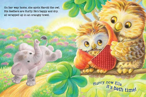 Touch and Feel Ella's Bath Time - Novelty Book - Children's Board Book - Interactive Fun Child's Book