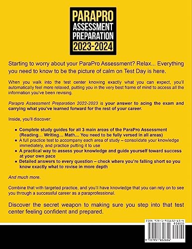 ParaPro Assessment Preparation 2023-2024: Study Guide with 300 Practice Questions and Answers for the ETS Praxis Test (Paraprofessional Exam Prep)