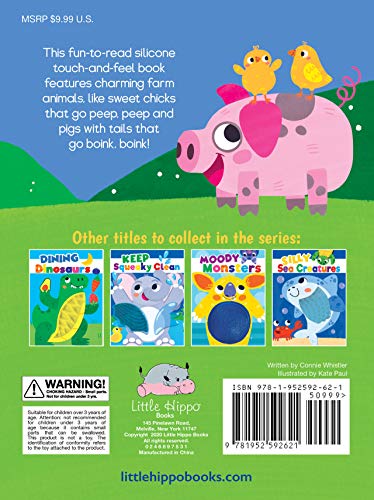 Funny Farm Animals - Silicone Touch and Feel Board Book - Sensory Board Book