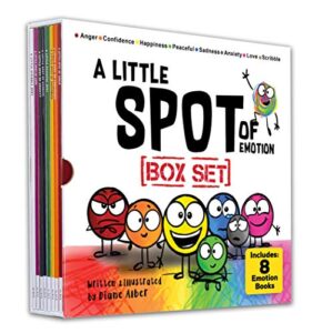 a little spot of emotion 8 book box set (books 1-8: anger, anxiety, peaceful, happiness, sadness, confidence, love, & scribble emotion)