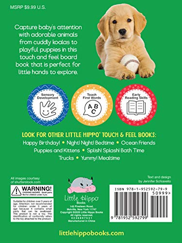 Adorable Animals - Touch and Feel Board Book - Sensory Board Book