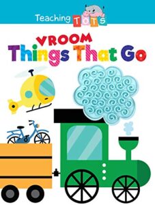 things that go vroom - silicone touch and feel board book - sensory board book