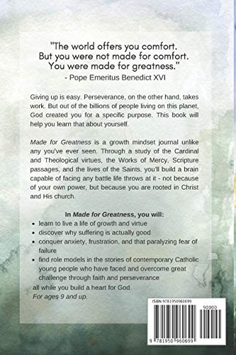 Made for Greatness: A Growth Mindset Journal for Courageous Catholic Youth