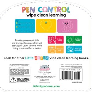 Write & Wipe Pen Control - Children's Novelty Learning Board Book - Wipe Clean - Educational