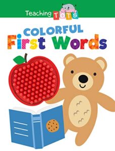 colorful first words - silicone touch and feel board book - sensory board book