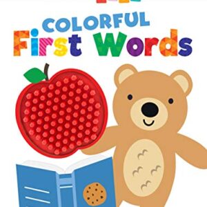 Colorful First Words - Silicone Touch and Feel Board Book - Sensory Board Book