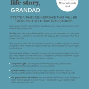 Tell Me Your Life Story, Grandad: A Grandfather’s Guided Journal and Memory Keepsake Book (Tell Me Your Life Story® Series Books)