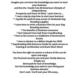 Starting a Dog Breeding Business: Step by Step How to Get Money, Supplies & Equipment