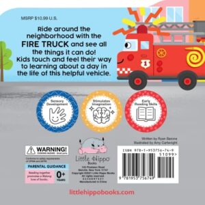 Friendly Fire Truck - Touch and Feel Board Book - Sensory Board Book