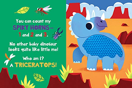 Baby Dinosaur - Silicone Touch and Feel Board Book - Sensory Board Book