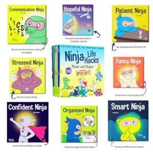 Ninja Life Hacks Mover and Shaker 8 Book Box Set (Books 25-32: Patient, Organized, Smart, Confident, Stressed, Hopeful, Communication, Funny)