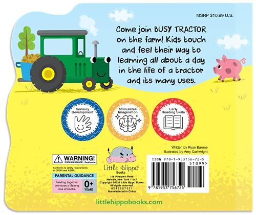 Busy Tractor - Touch and Feel Board Book - Sensory Board Book