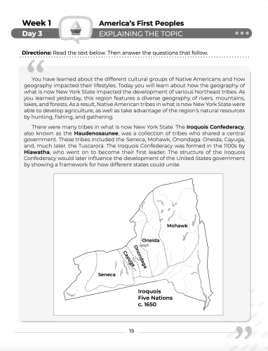 7th Grade Social Studies: Daily Practice Workbook | 20 Weeks of Fun Activities | History | Government | Geography | Economics | + Video Explanations for Each Question (Social Studies by ArgoPrep)